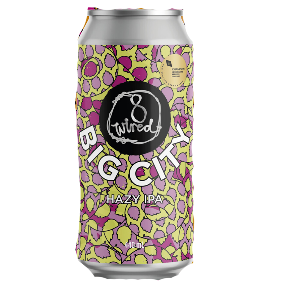 8 Wired Big City Hazy IPA 440mL – Beer and Wine Co