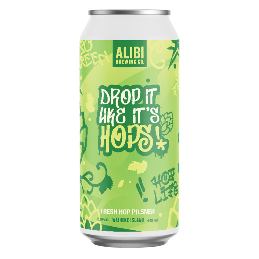 Alibi Brewing Drop It Like It's Hops FH Pilsner 440mL – Beer and Wine Co