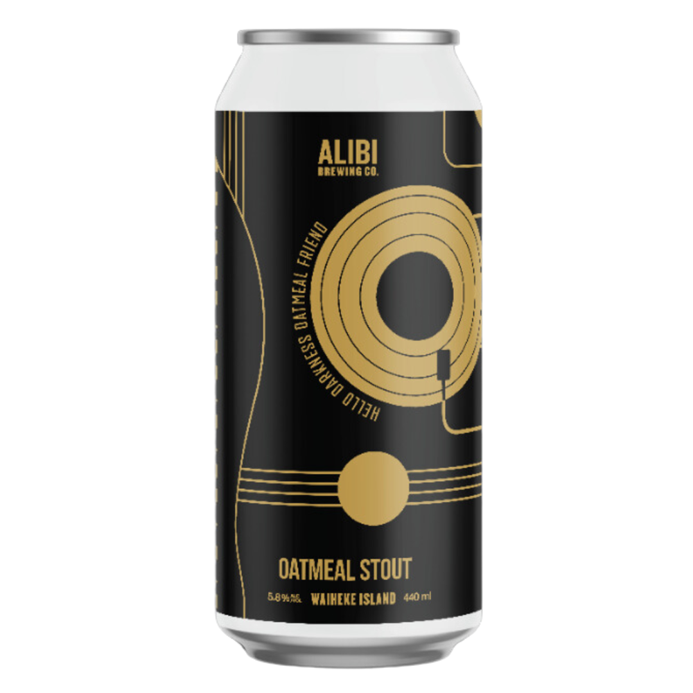 Alibi Brewing Hello Darkness Oatmeal Stout 440mL – Beer and Wine Co