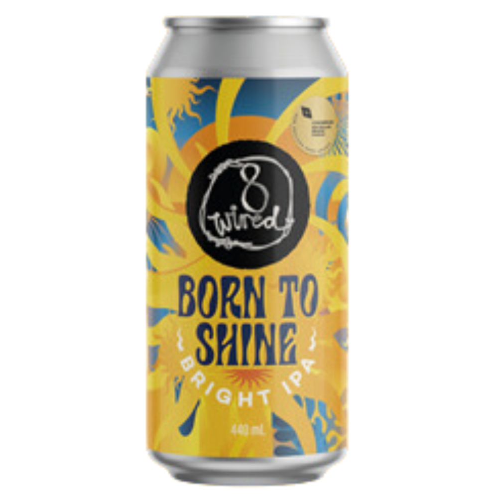 8 Wired Born to Shine Bright IPA 440mL – Beer and Wine Co