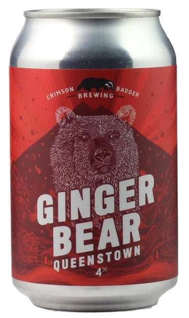 Crimson Badger Brewing Ginger Bear Alcoholic Ginger Beer 330mL – Beer ...