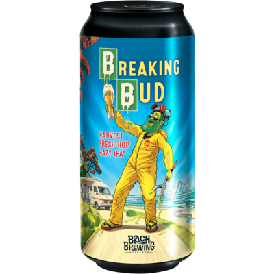 Bach Brewing Breaking Bud Fresh Hopped hazy IPA 440mL – Beer and Wine Co