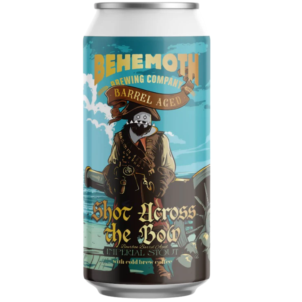 Behemoth Shot Across the Bow Imperial Stout Aged in Bourbon Barrels wi ...