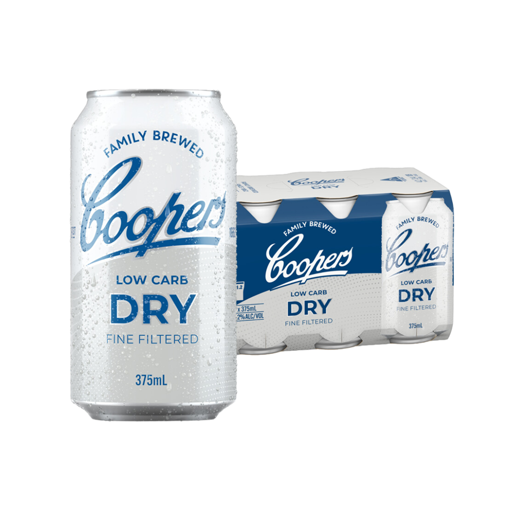 Coopers Low Carb Dry 6x375mL Cans – Beer and Wine Co