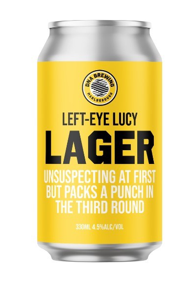 DNA Brewing Left Eye Lucy Lager 330mL – Beer and Wine Co