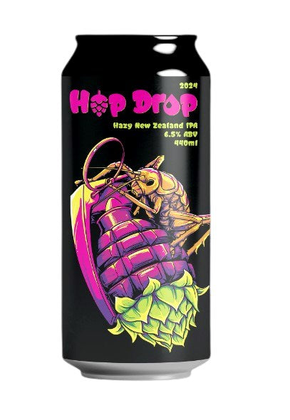 Double Vision 'Hop Drop' 2024 NZ Hazy IPA 440mL – Beer and Wine Co