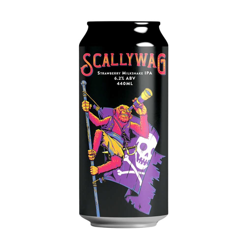 Double Vision Scallywag Strawberry Milkshake IPA 440mL – Beer and Wine Co