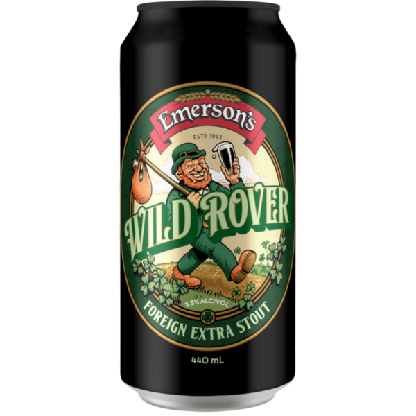 Emerson's Wild Rover Foreign Extra Stout 440mL – Beer and Wine Co