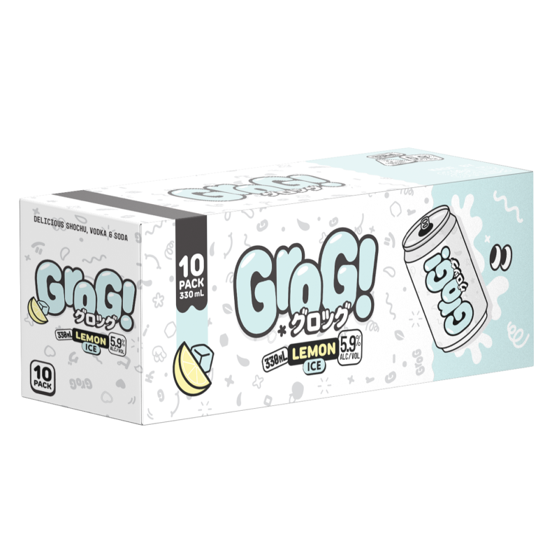 Grog! Shochu Lemon Ice 10x330mL – Beer and Wine Co