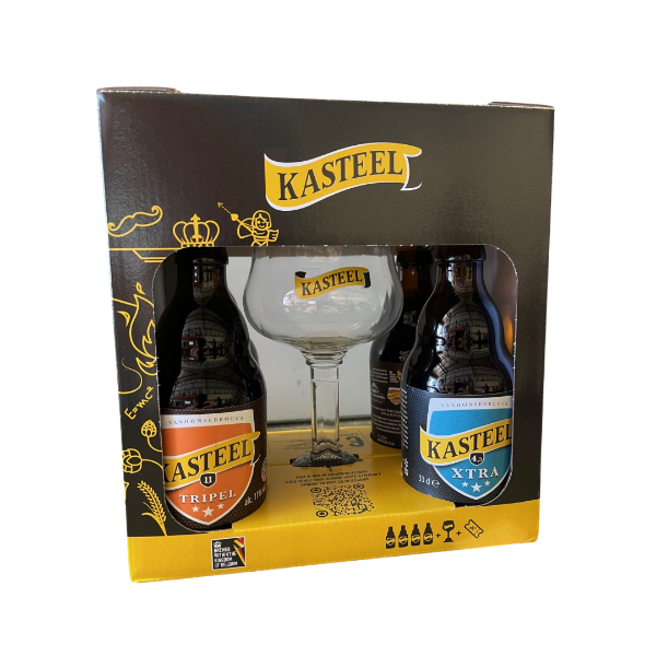Kasteel Gift Pack 4x330ml & 1x Glass – Beer and Wine Co