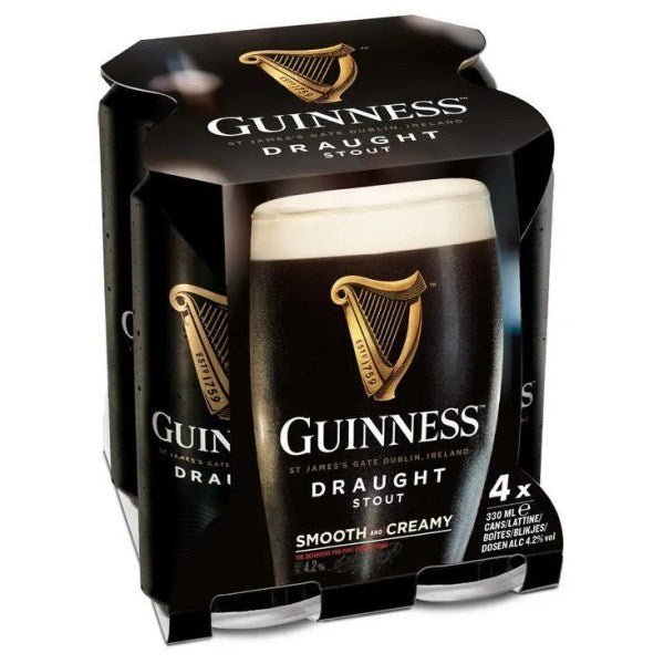 Guinness 440mL Can 4pk – Beer and Wine Co
