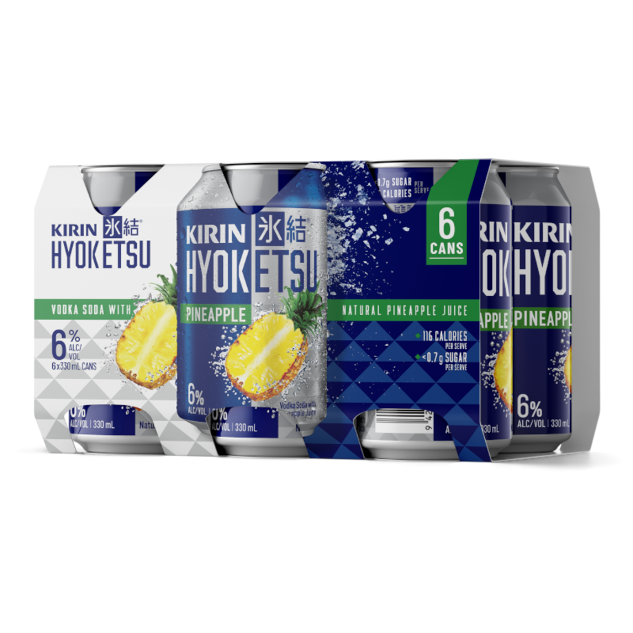 Kirin Hyoketsu Vodka Pineapple 6x330mL – Beer and Wine Co