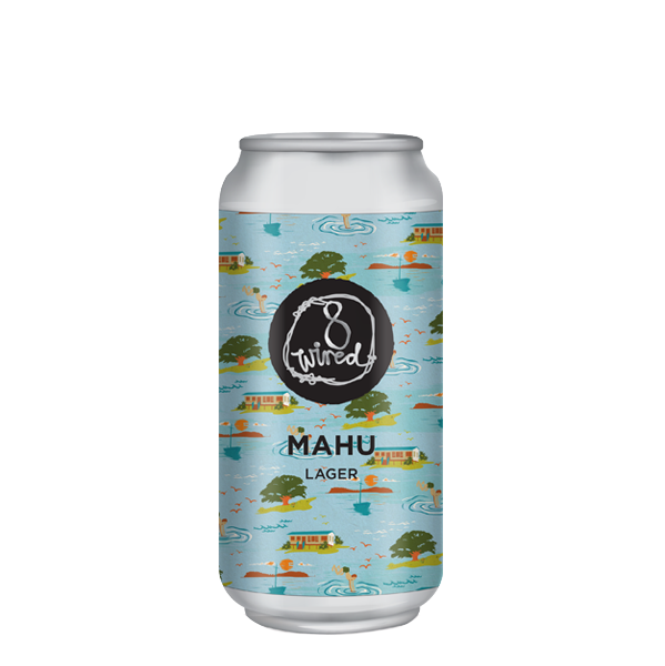 8 Wired Mahu Lager 440mL – Beer and Wine Co
