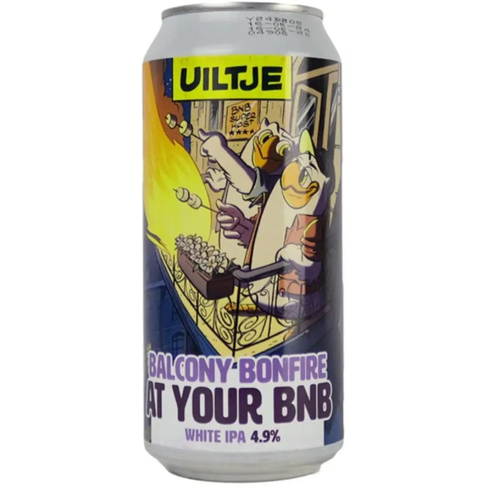 Uiltje Balcony Bonfire At Your Bnb White IPA 440mL – Beer and Wine Co