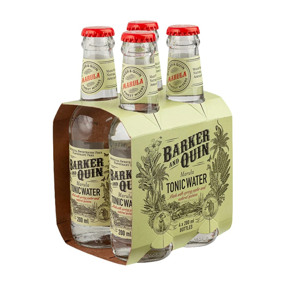 Barker & Quinn Tonic Marula Tonic Water 4x200mL – Beer and Wine Co