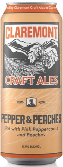 Claremont Pepper & Peaches West Coast IPA 473ml – Beer and Wine Co