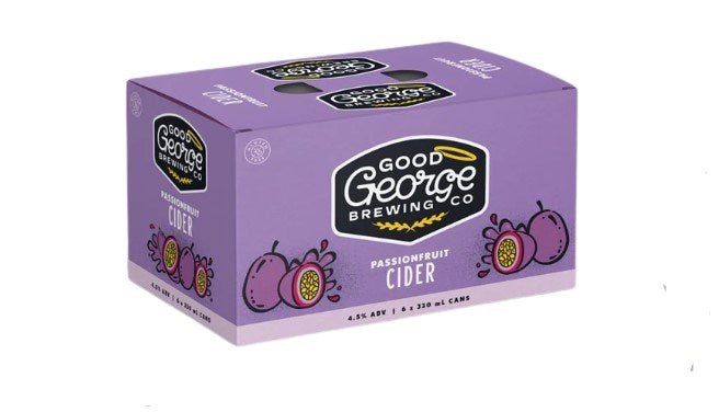 Good George Passionfruit Cider 6x330mL – Beer and Wine Co