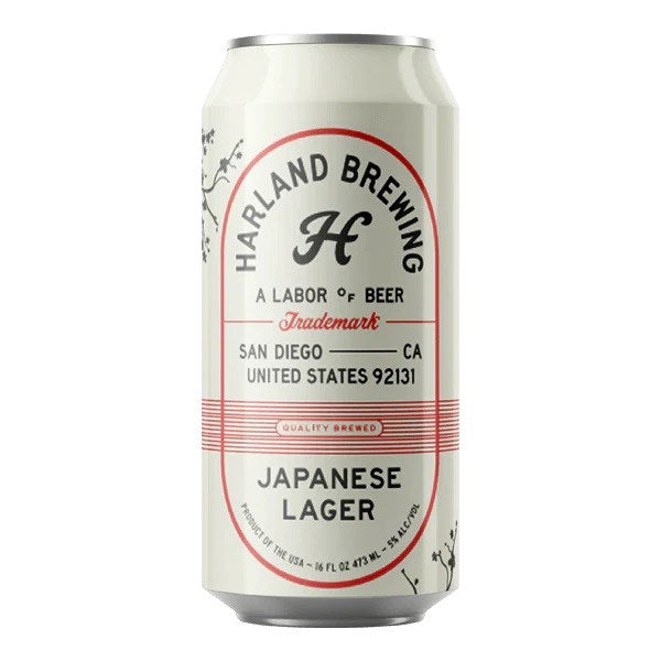 Harland Brewing Japanese Lager 473mL – Beer and Wine Co