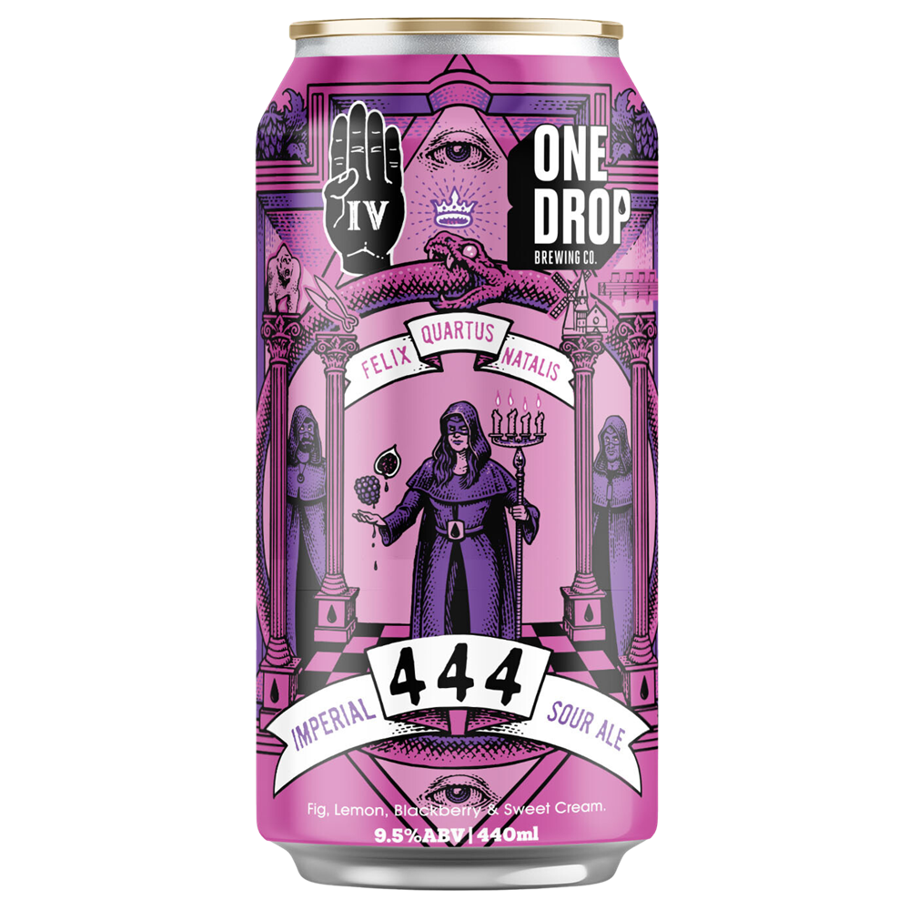 One Drop Brewing 444 Imperial Sour Ale 440mL – Beer and Wine Co