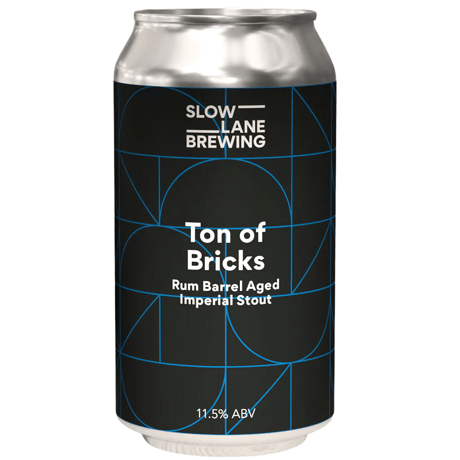 Slow Lane Brewing Ton Of Bricks Rum Barrel Aged Imperial Stout 375mL ...